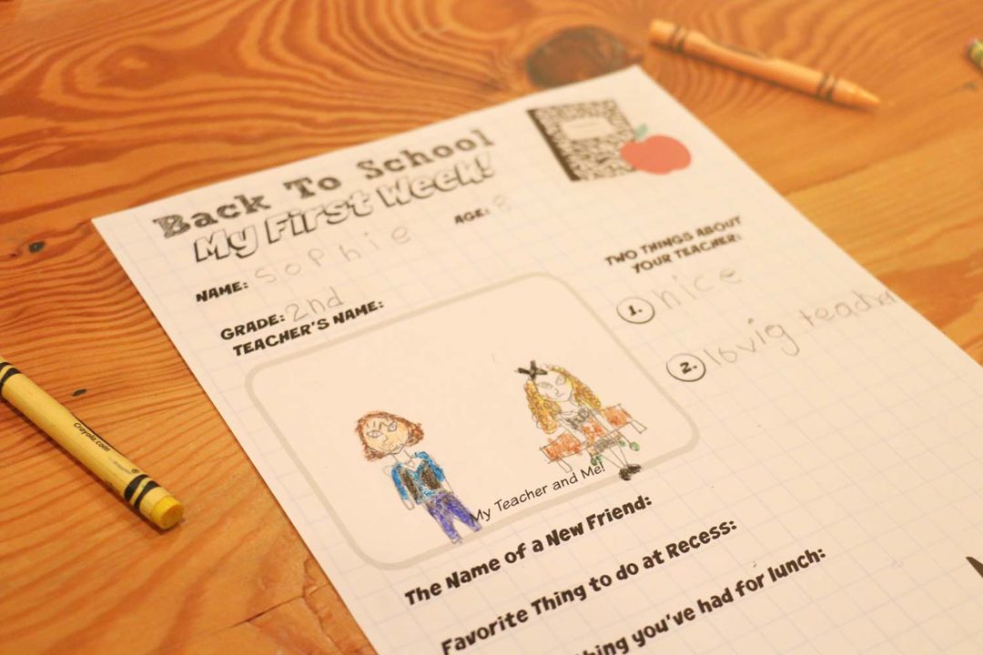 Back to School: My First Week Memories! FREE PRINTABLE – At Home With ...