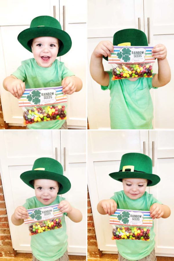 Rainbow Seeds Printable – St. Patrick’s Day Treat – At Home With Natalie