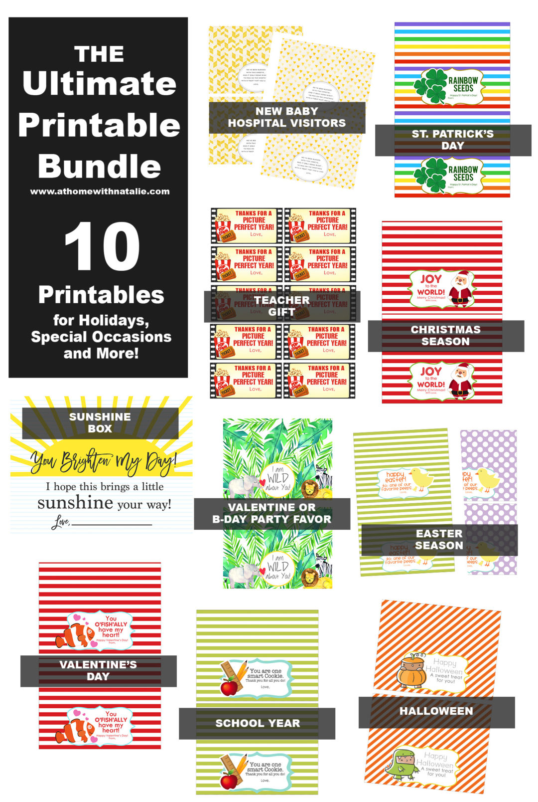 Special One Time Offer – Ultimate Printable Bundle – At Home With Natalie
