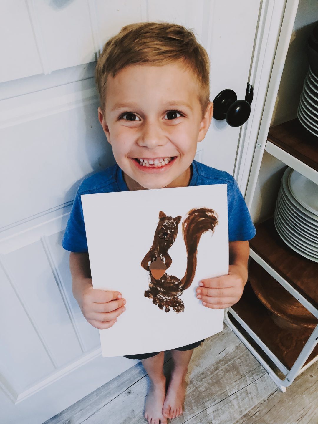 Book + Craft Fun: Squirrel Foot Prints – At Home With Natalie
