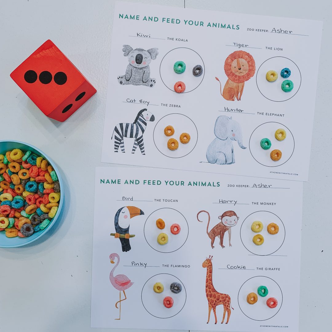 Free ‘Zoo Keeper Counting’ Printable: Imagination, Fine Motor Skills ...
