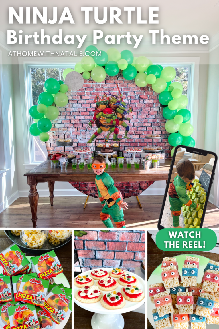 Hunter’s Ninja Turtle Themed 6th Birthday Party – At Home With Natalie