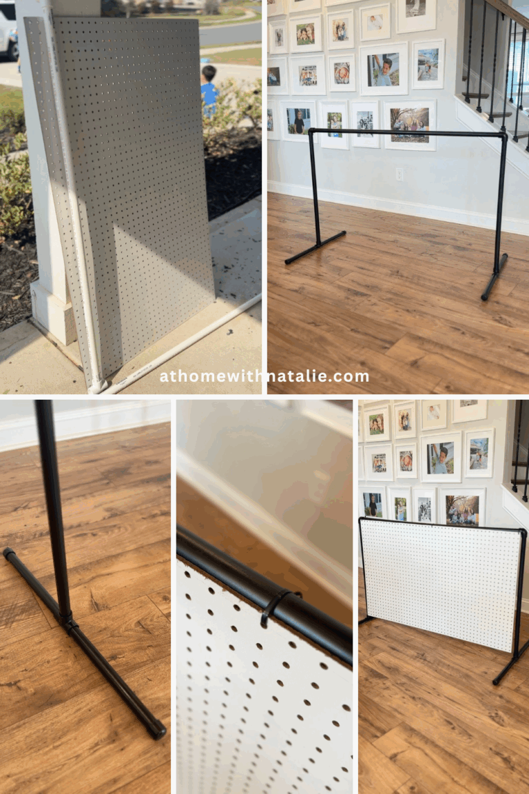 DIY Pegboard + PVC Pipe Favor Display Stand – At Home With Natalie